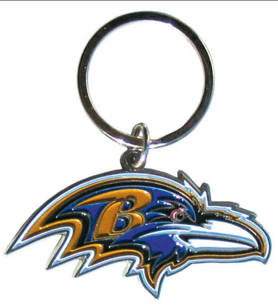 Baltimore Ravens Chrome Logo Cut Keychain – Engine30Sports