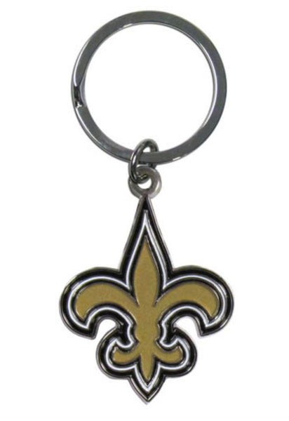 New Orleans Saints Chrome Logo Cut Keychain – Engine30Sports