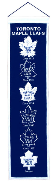 Toronto Maple Leafs 8"x32" Wool Heritage Banner – Engine30Sports